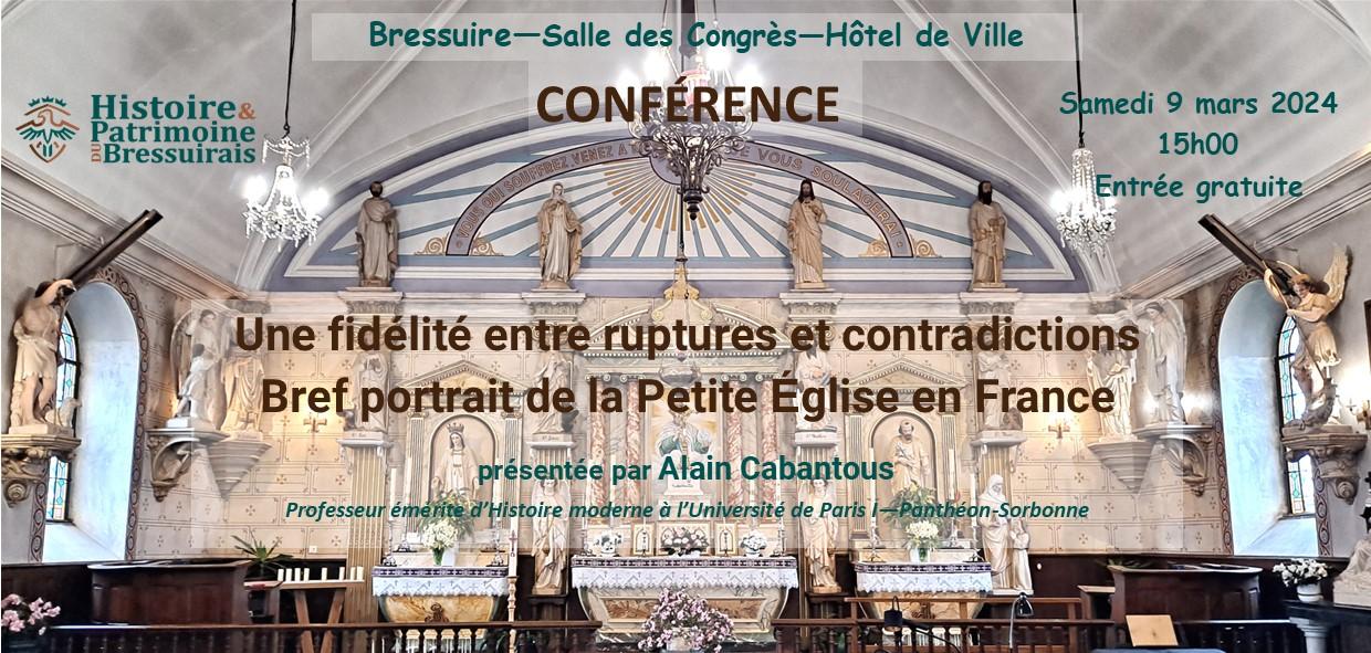 Bref portrait de la Petite Eglise en France